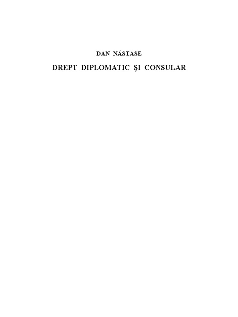 AN4 An5 Drept Diplomatic Si Consular | PDF