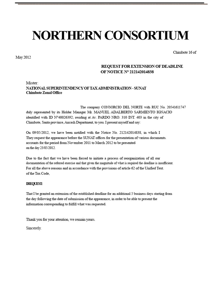 Extension Model To SUNAT | PDF