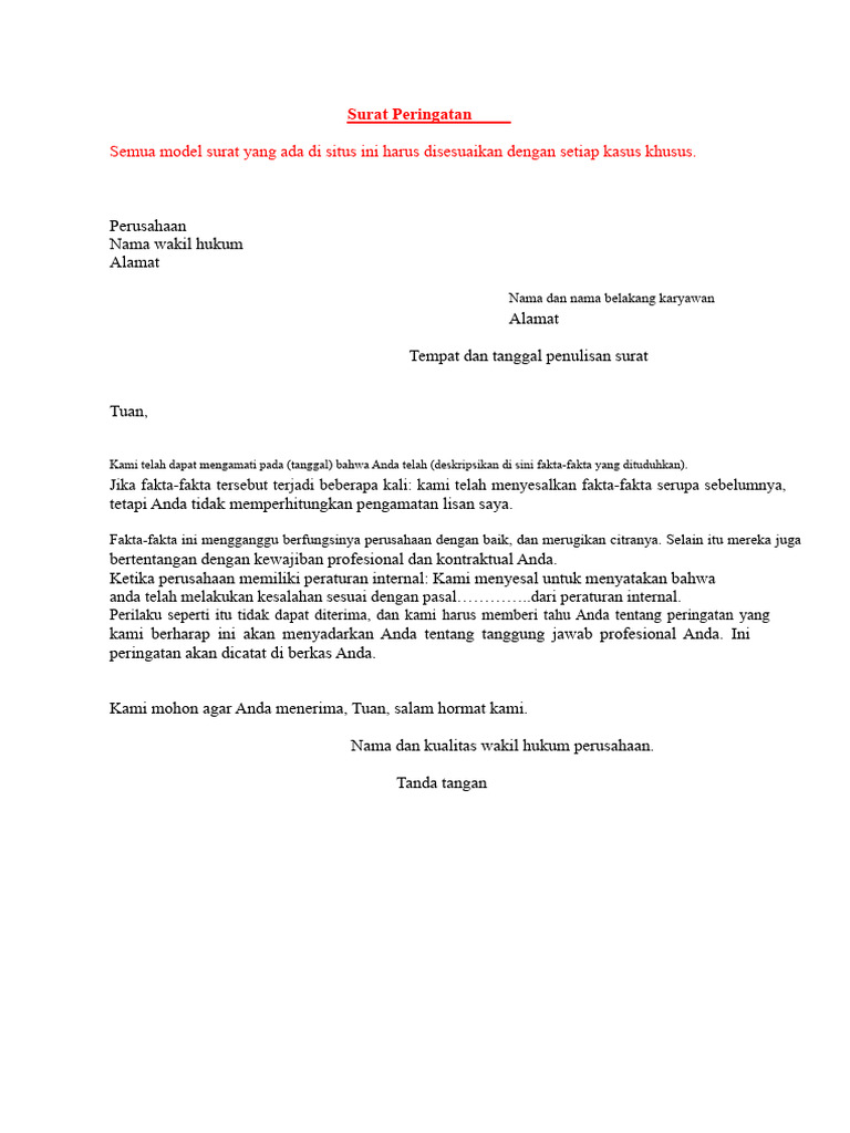 surat_peringatan | PDF
