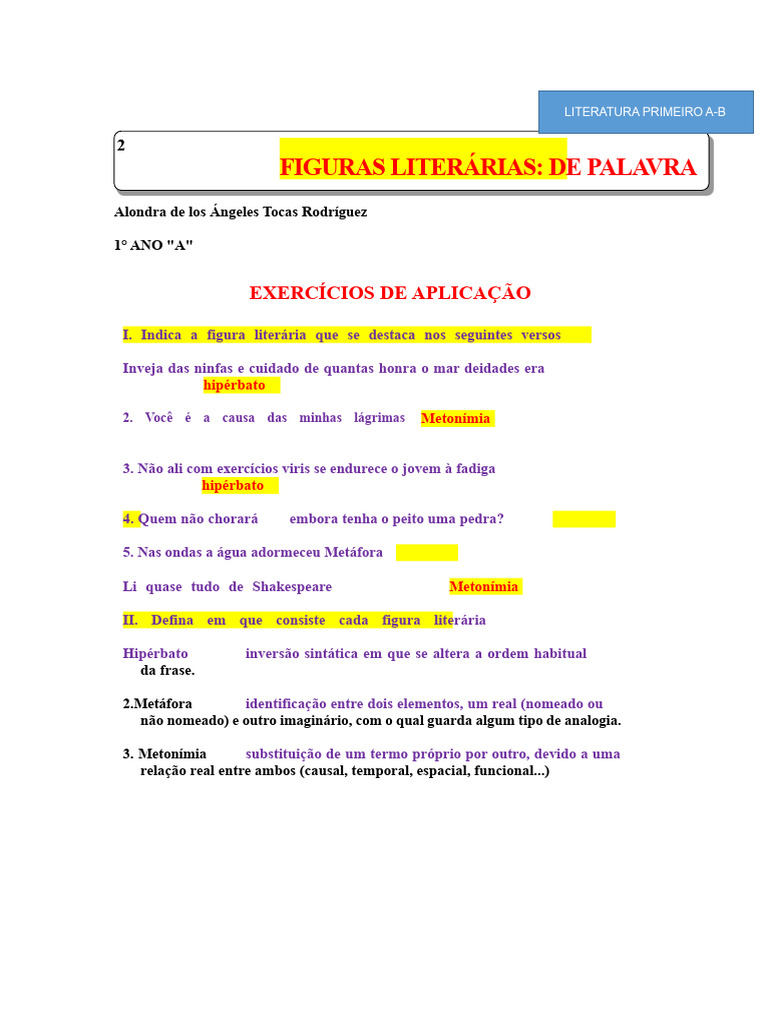 ALONDRA Toca o Tema N°2 Literatura Primeiro Ao Sec. 2020 | PDF