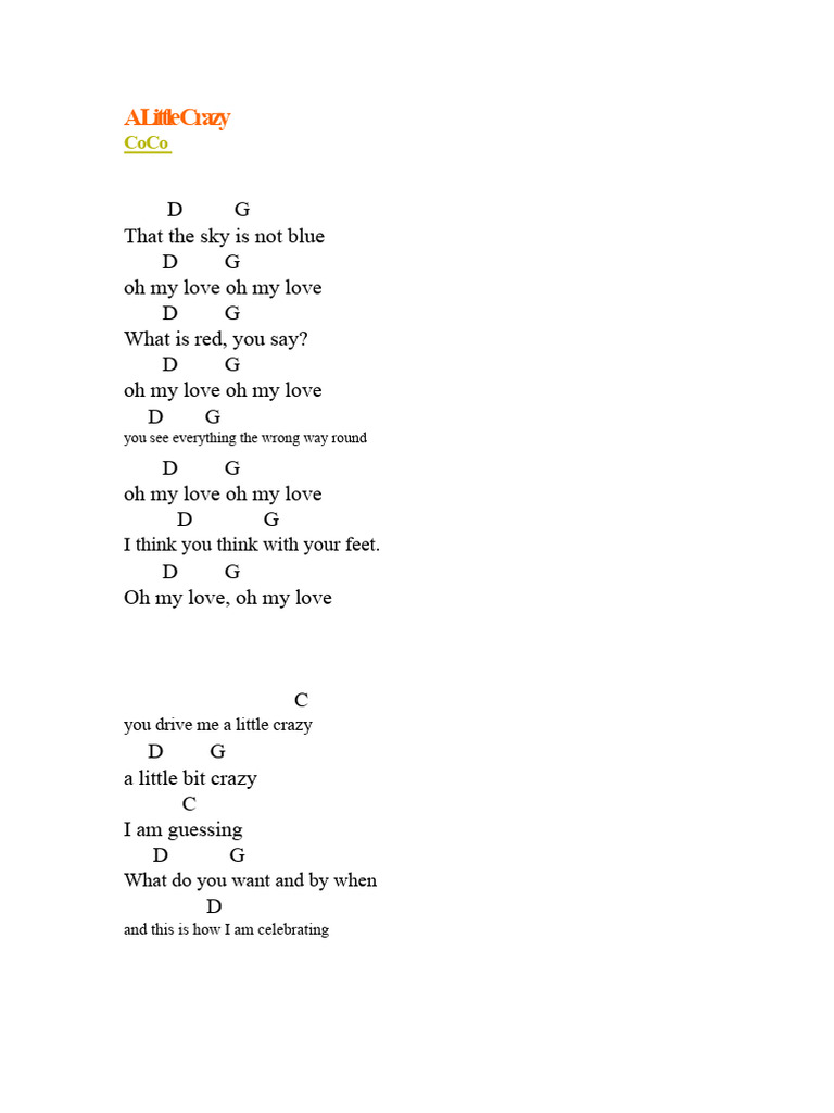 29 A Little Crazy | PDF