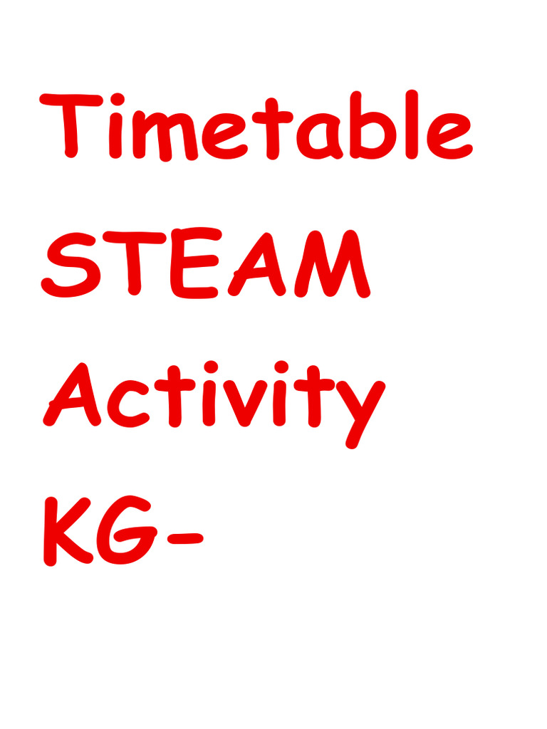 Timetable Printing | PDF