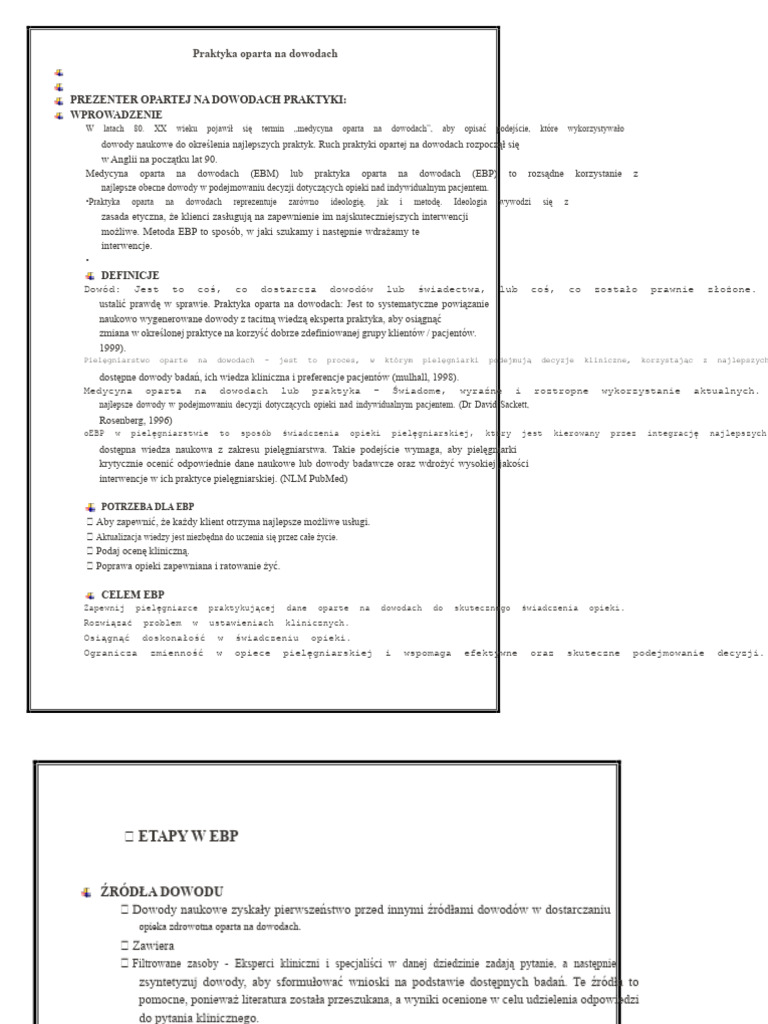 Praktyka Oparta Na Dowodach | PDF