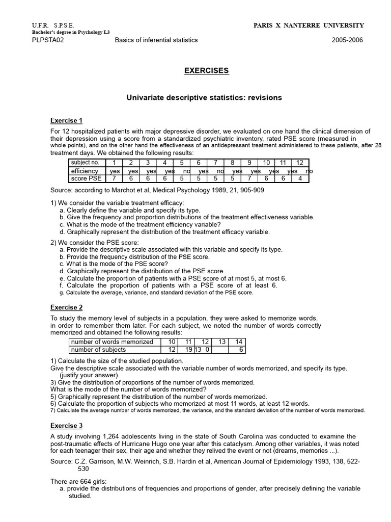 exercises__1134399531148 | PDF | Weighted Arithmetic Mean | Standard Deviation