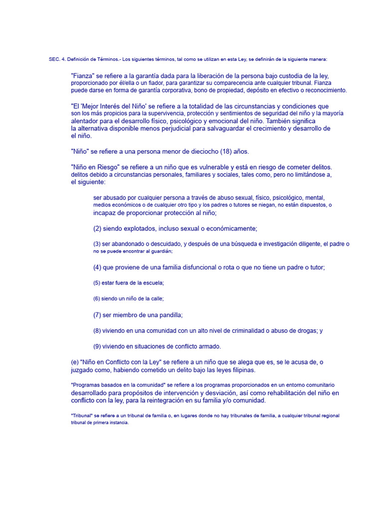 Definición de Términos de La RA 9344 | PDF | Organización no gubernamental | La justicia ...