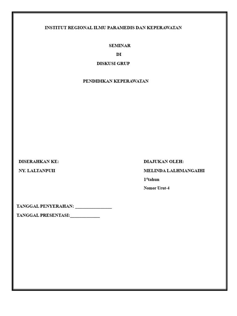 Metode Diskusi dalam Pendidikan Keperawatan | PDF