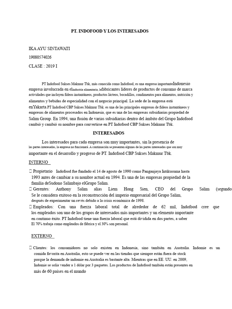 Partes Interesadas | PDF | Economias