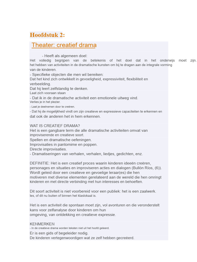 Creatief Drama | PDF
