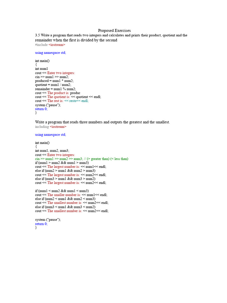 Proposed Exercises Chapter 3 | PDF | Area | Number Theory