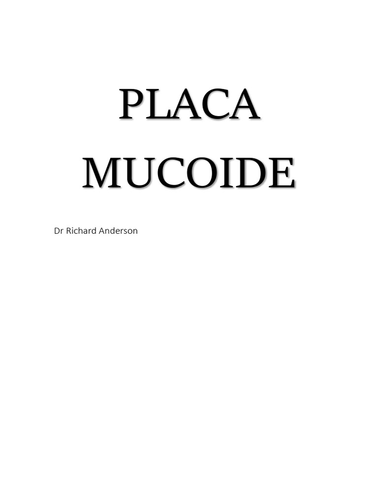 Placa Mucoide | PDF | Bilis | Sistema digestivo humano