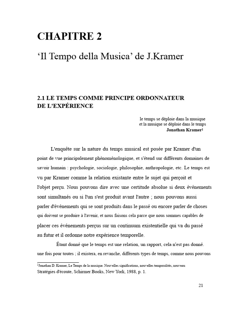 Temps et Musique : Perspectives de Kramer | PDF | Métrique (poésie ...