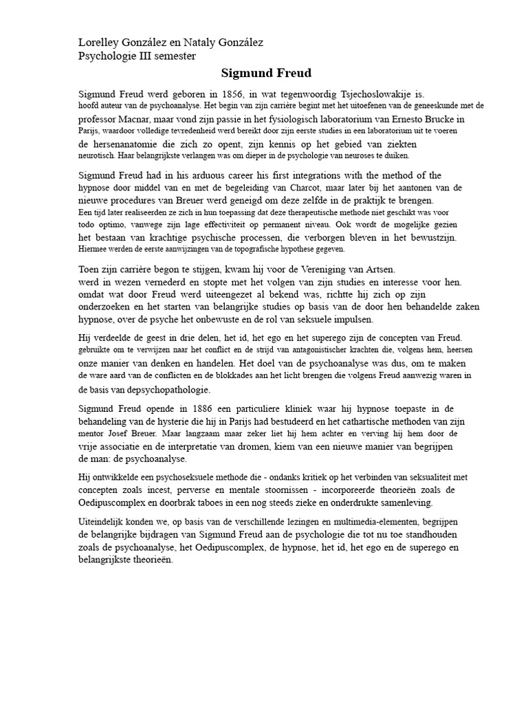 Essay Sigmund Freud | PDF