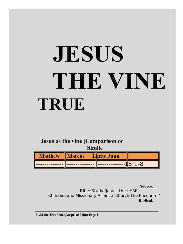 Jesus - Metaphor 7 | PDF | Jesus | Gospel Of John
