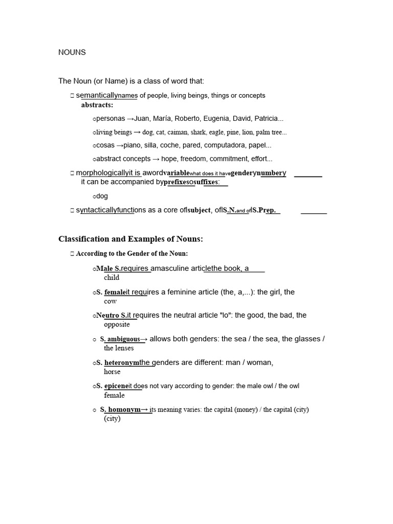 Noun Pronoun And Adjective Pdf Pronoun Adjective