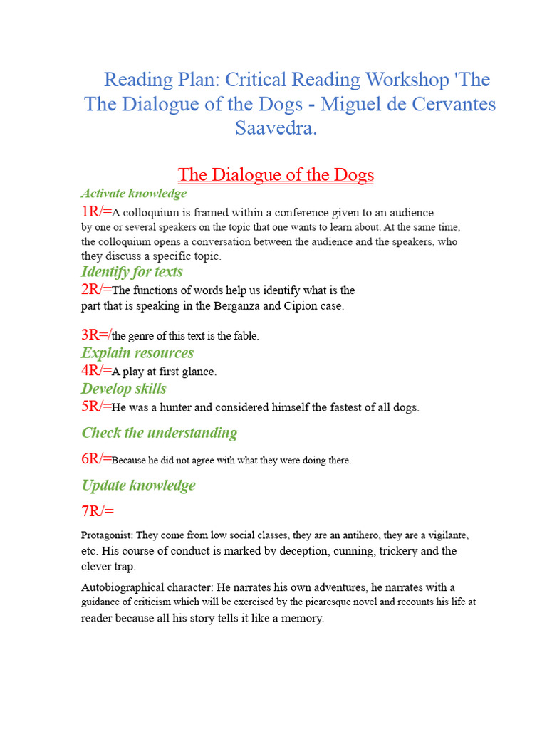 The dialogue of the dogs | PDF
