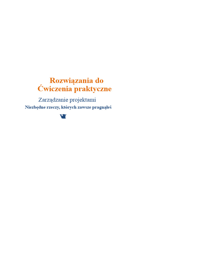 Rozwiązania Do Ćwiczenia Praktyczne: Wi Edzi Eć | PDF