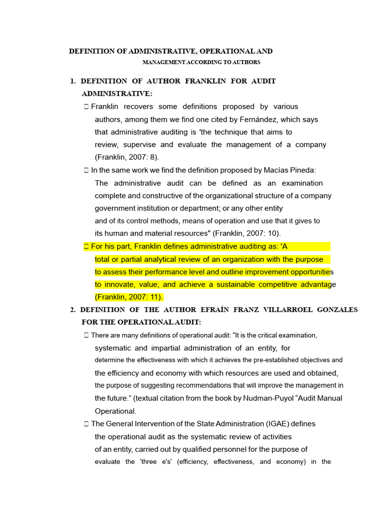 Understanding Administrative Audits | PDF | Audit | Business Economics