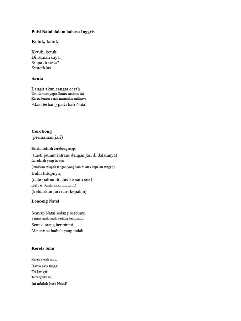 Puisi Natal | PDF