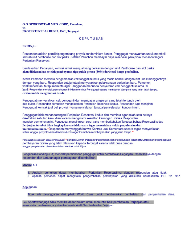 Gg Sportswear melawan World Class | PDF
