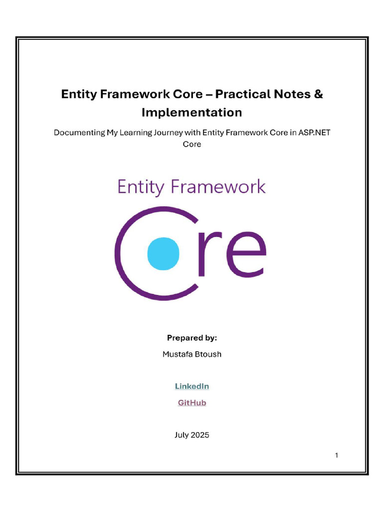 Entity Framework Core | PDF