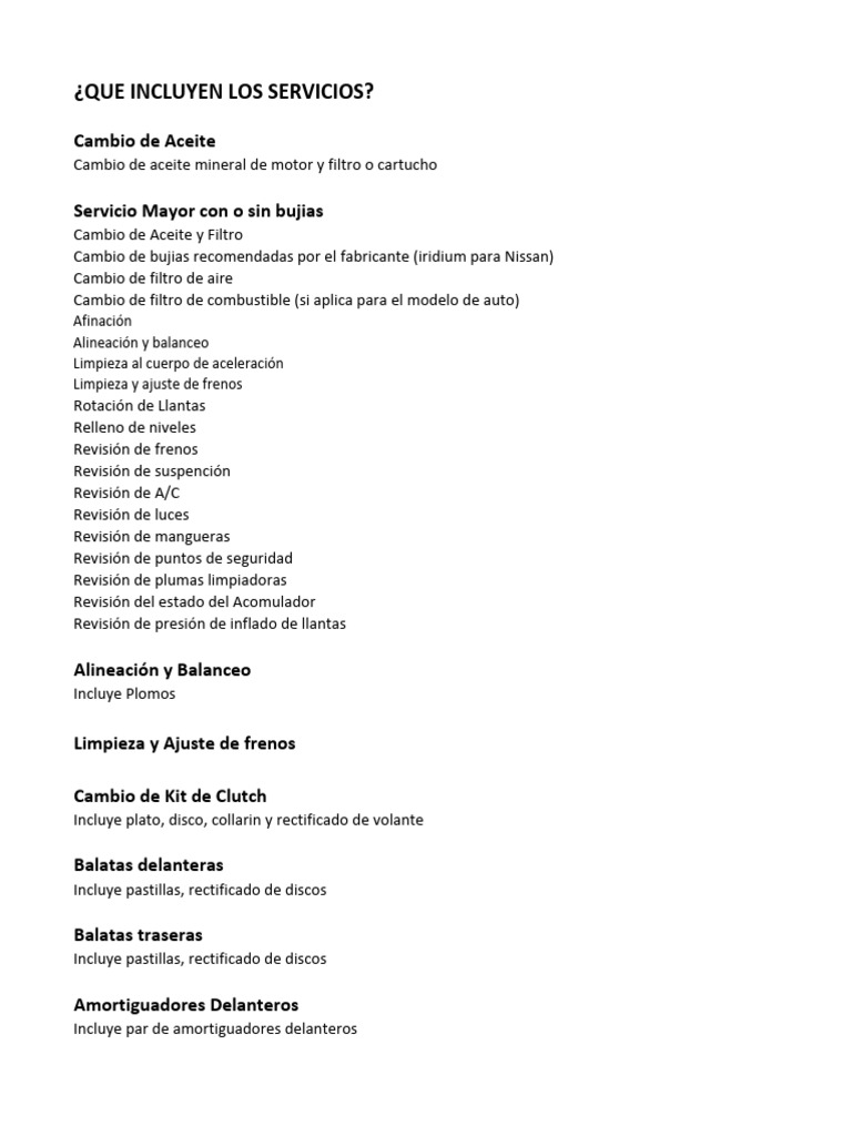 Que Incluyen Los Servicios Leaseplan | PDF