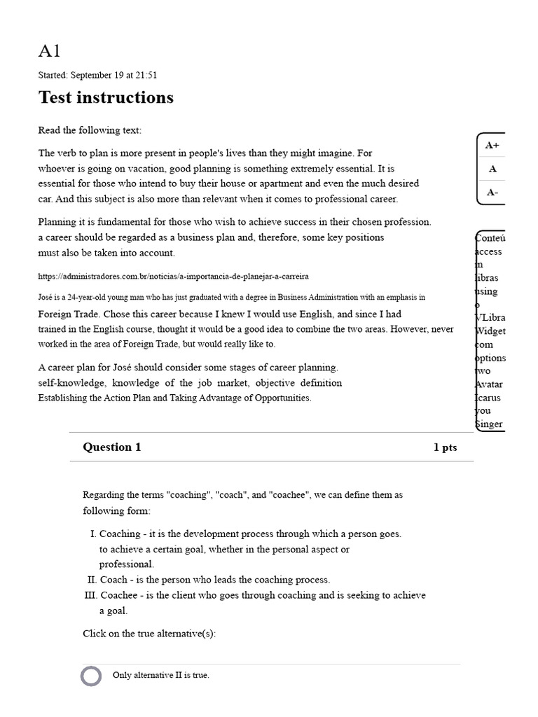 Coaching and Mentoring Processes - A1 Test Score 4 | PDF | Mentorship ...