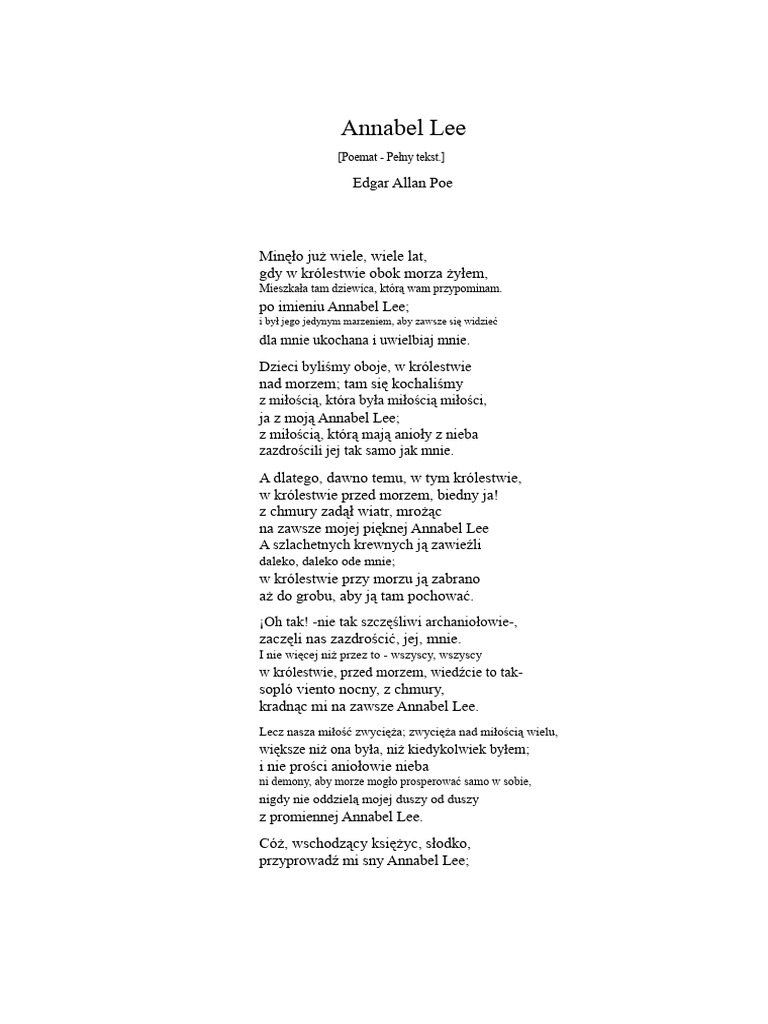Annabel Lee | PDF