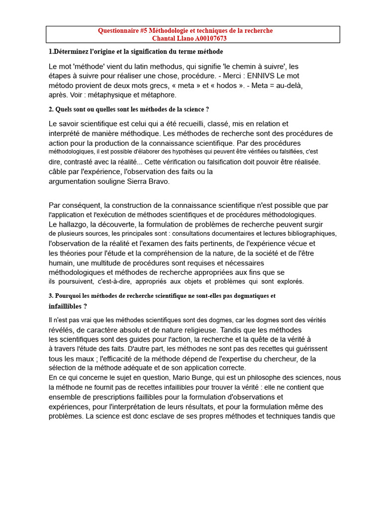Méthodes et Techniques de Recherche Scientifique | PDF | Science ...