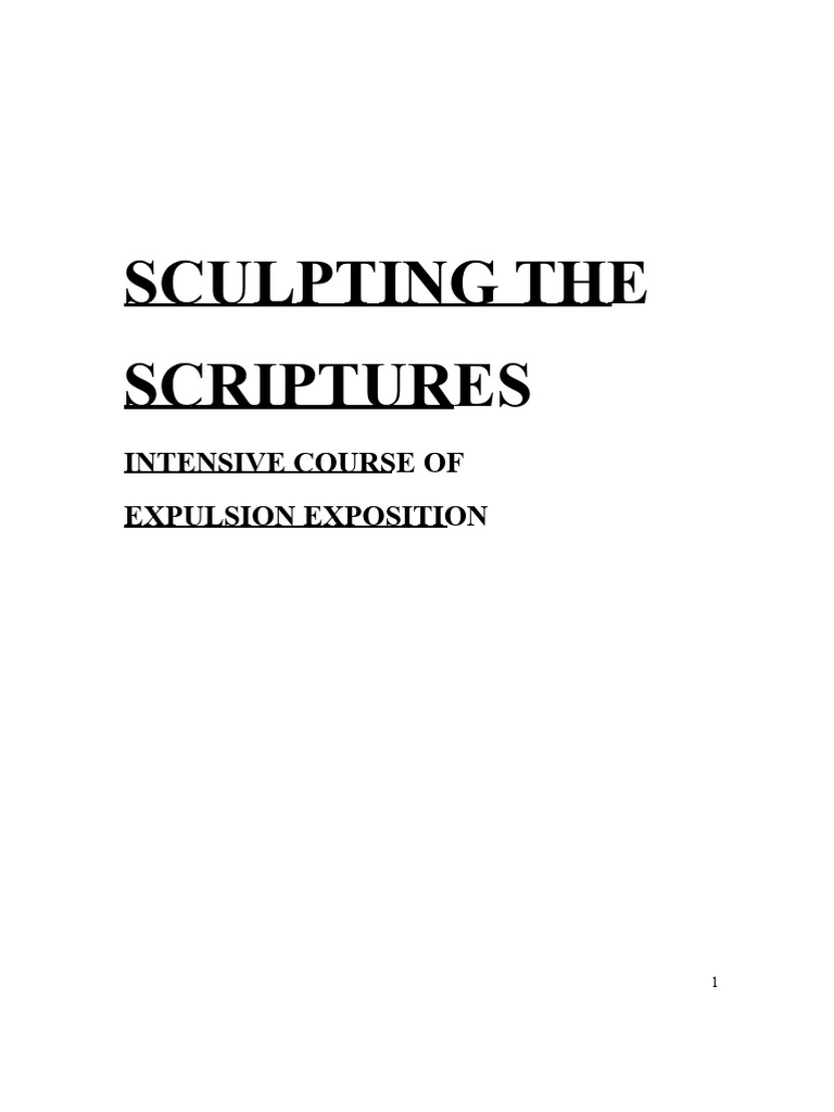 Expository Preaching Course Overview | PDF | Sermon | Expository Preaching