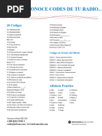 Códigos de Radio para Comunicaciones | PDF