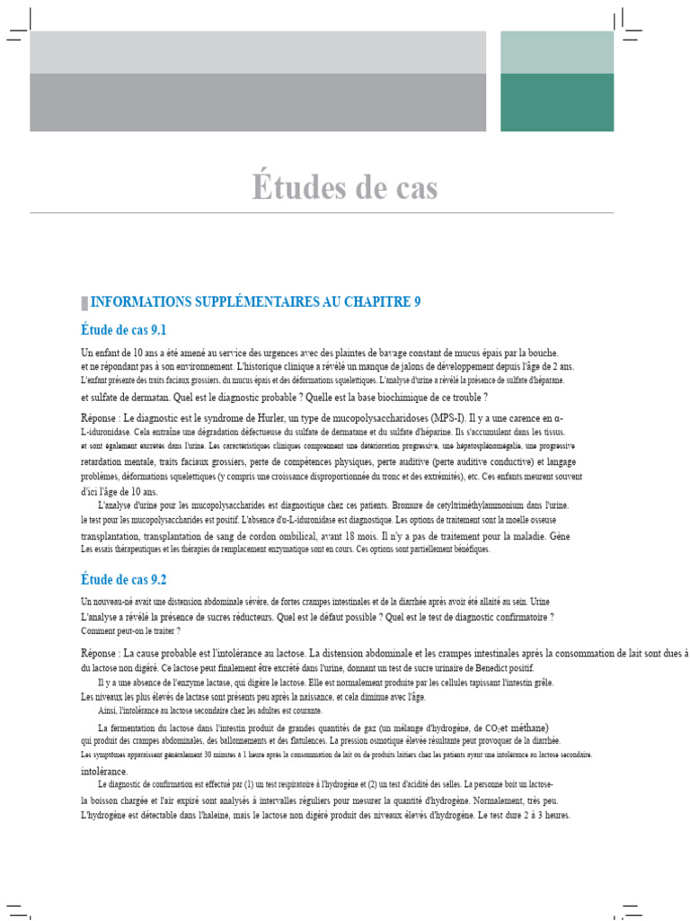 Études de cas sur les troubles métaboliques | PDF | Anti-inflammatoire ...