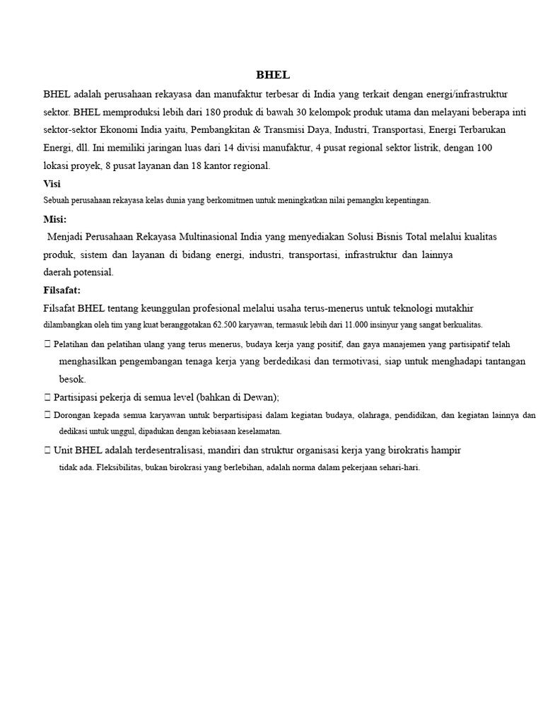 BHEL | PDF