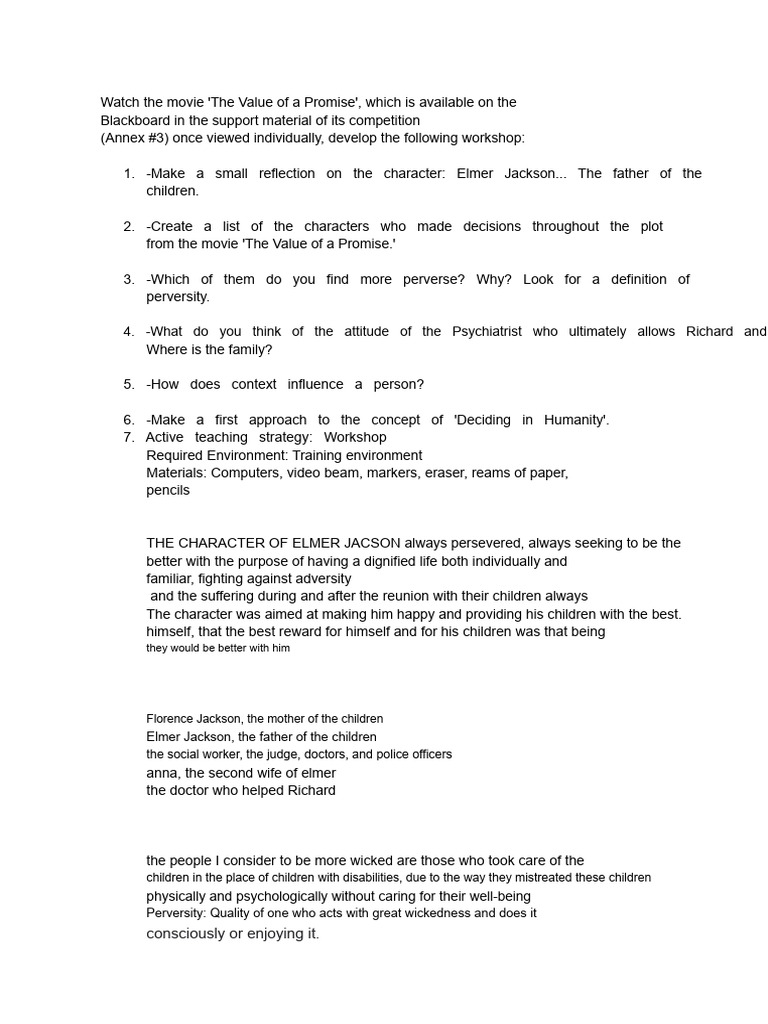 The Value of An Ethical Promise | PDF | Liberal Arts Education ...