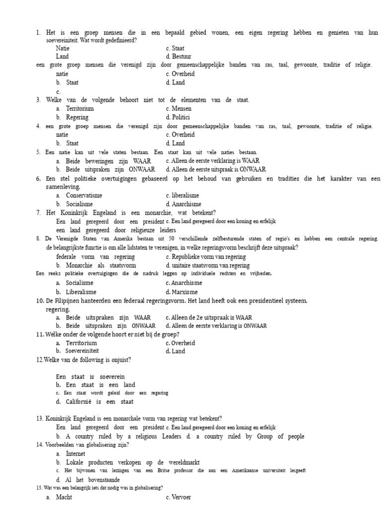 Polgov Quiz | PDF