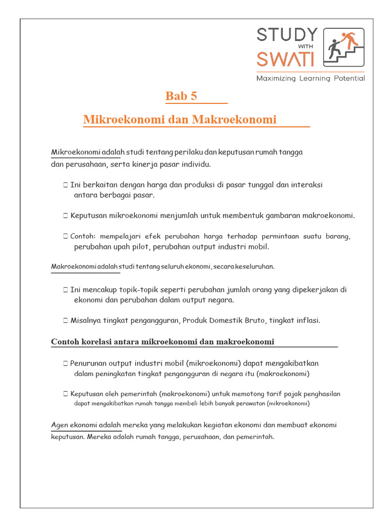 Mikroekonomi vs Makroekonomi: Perbedaan Dasar | PDF