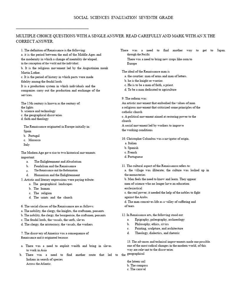 Evaluation 7 Period 2 Final | PDF | Renaissance | Don Quixote