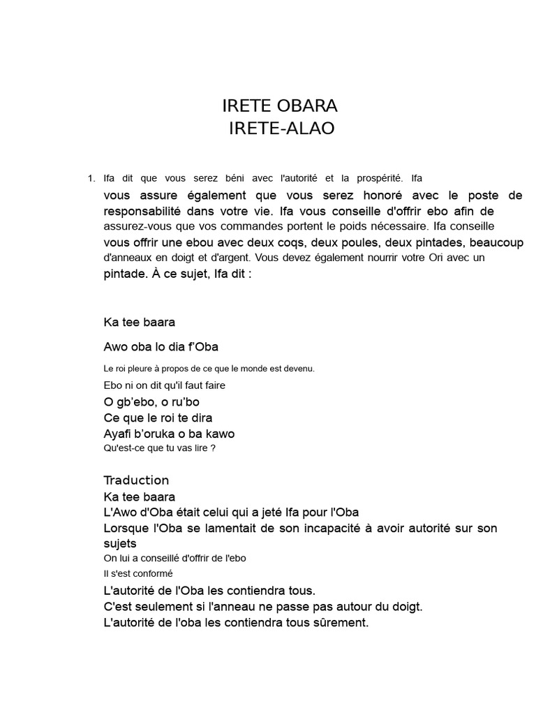 218si - Irete Obara | PDF | Santeria