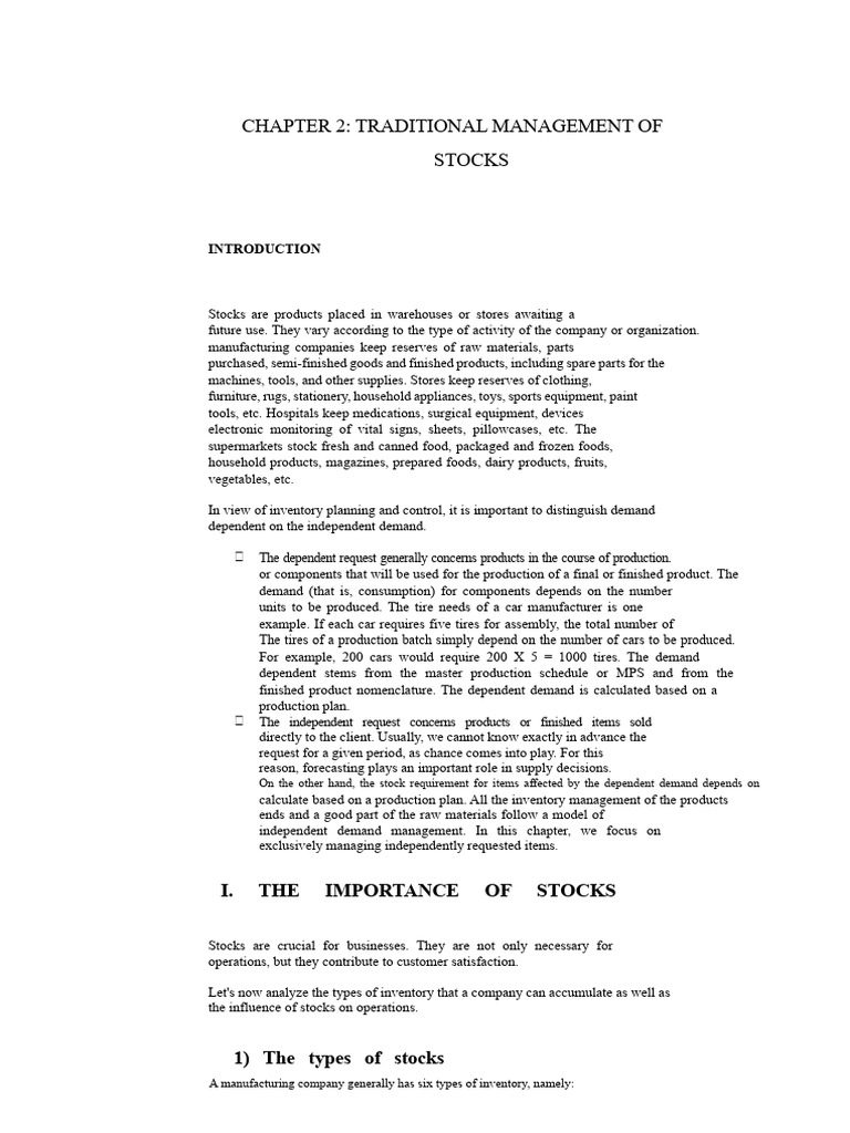 Chapter 2 - Traditional Inventory Management | PDF | Inventory | Barcode