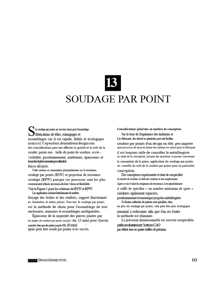 Soudage Par Points | PDF | Soudage | Construction
