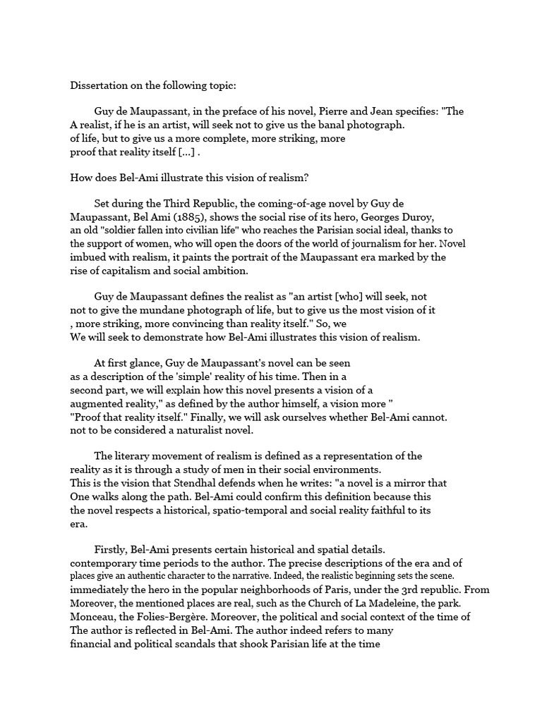 Realism essay - corrected | PDF