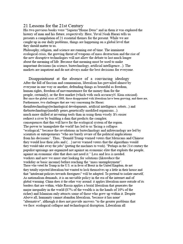21 Key Insights for Today's Challenges | PDF | God | Morality