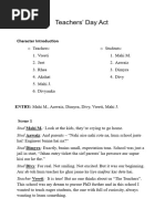 Farewell Skit for Class XII Students | PDF