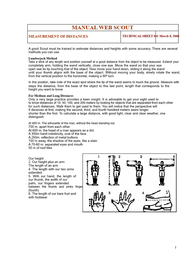 Distance Measurement Scout | PDF
