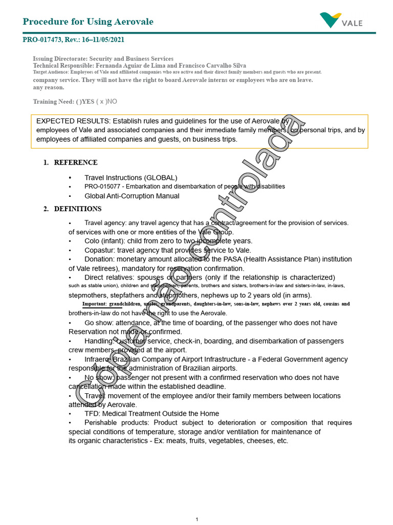 Pro-017473 - 11 - Pro017473 - Aerovale Usage Procedure - Rev16 | PDF ...