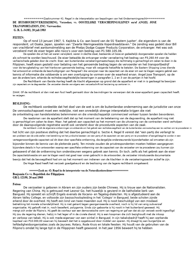 Statcon Case Digest 41-50 | PDF