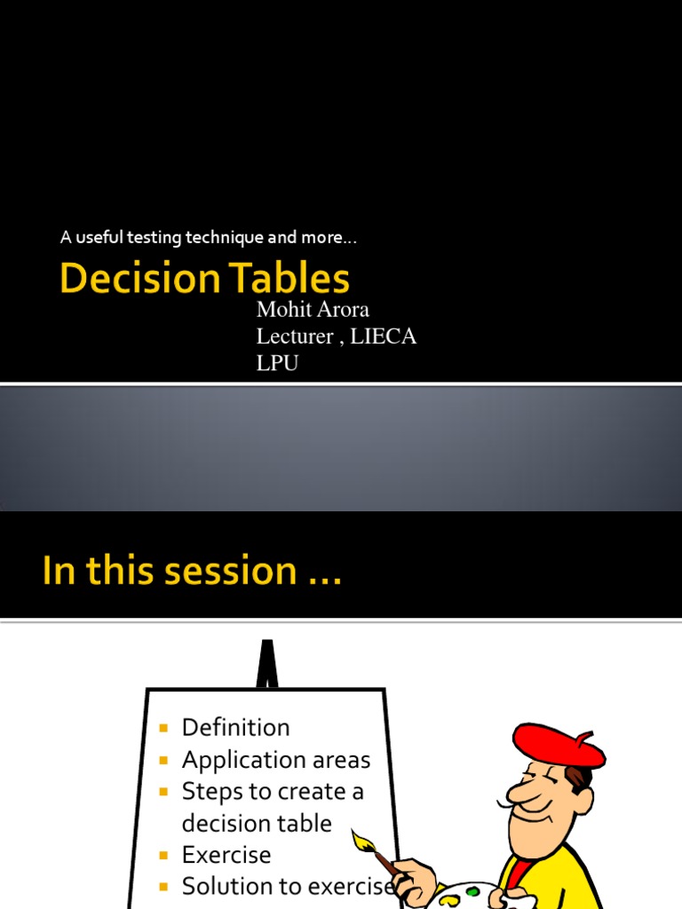 4.lect-4 Decision Table Training Session | PDF | Algorithms | Applied ...
