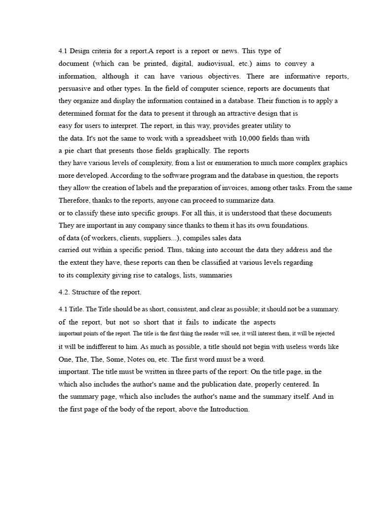 UNIT 4. Report Generation | PDF | Theory | Databases