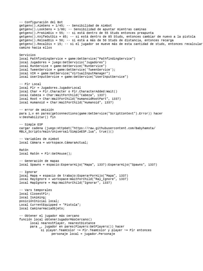Aimmy Ai - Script de Bot de Afk Arsenal Ai | PDF | Videojuegos