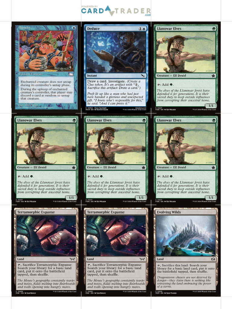 Magic Card Inventory List | PDF