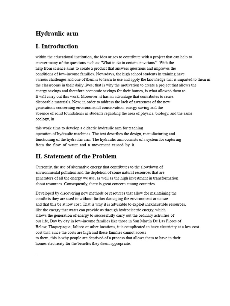 Hydraulic arm | PDF | Syringe